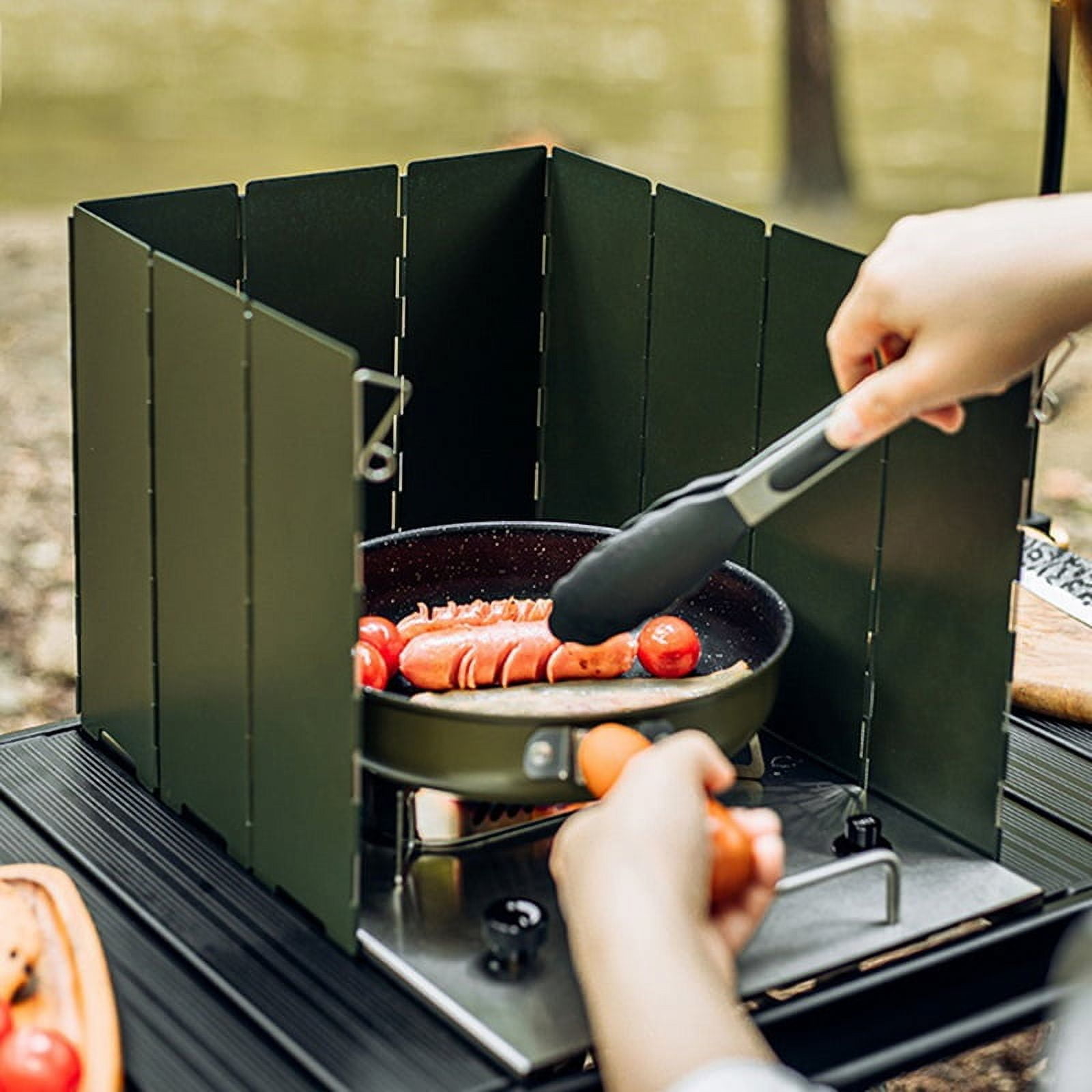 Gas Stove Windproof Screen Outdoor Camping Picnic Cooking Burner ...
