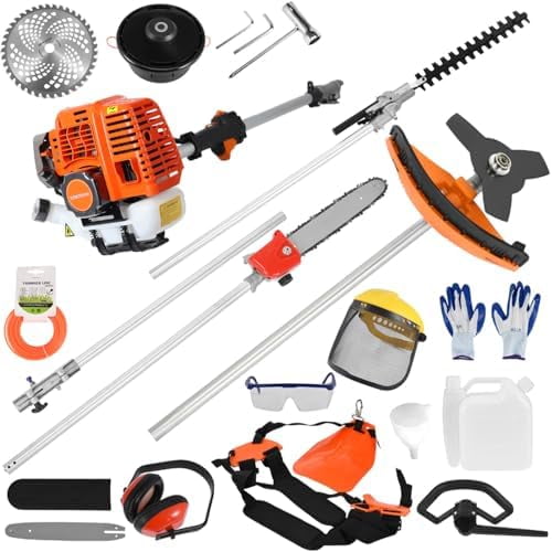 Gas String Trimmer, 52-cc 2-Cycle Weed Wacker Gas Powered, Straight ...
