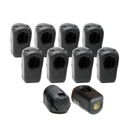 Gas Strut End Fittings for 10mm Ball-Stud (10 Pack) - Large Black M6 ...