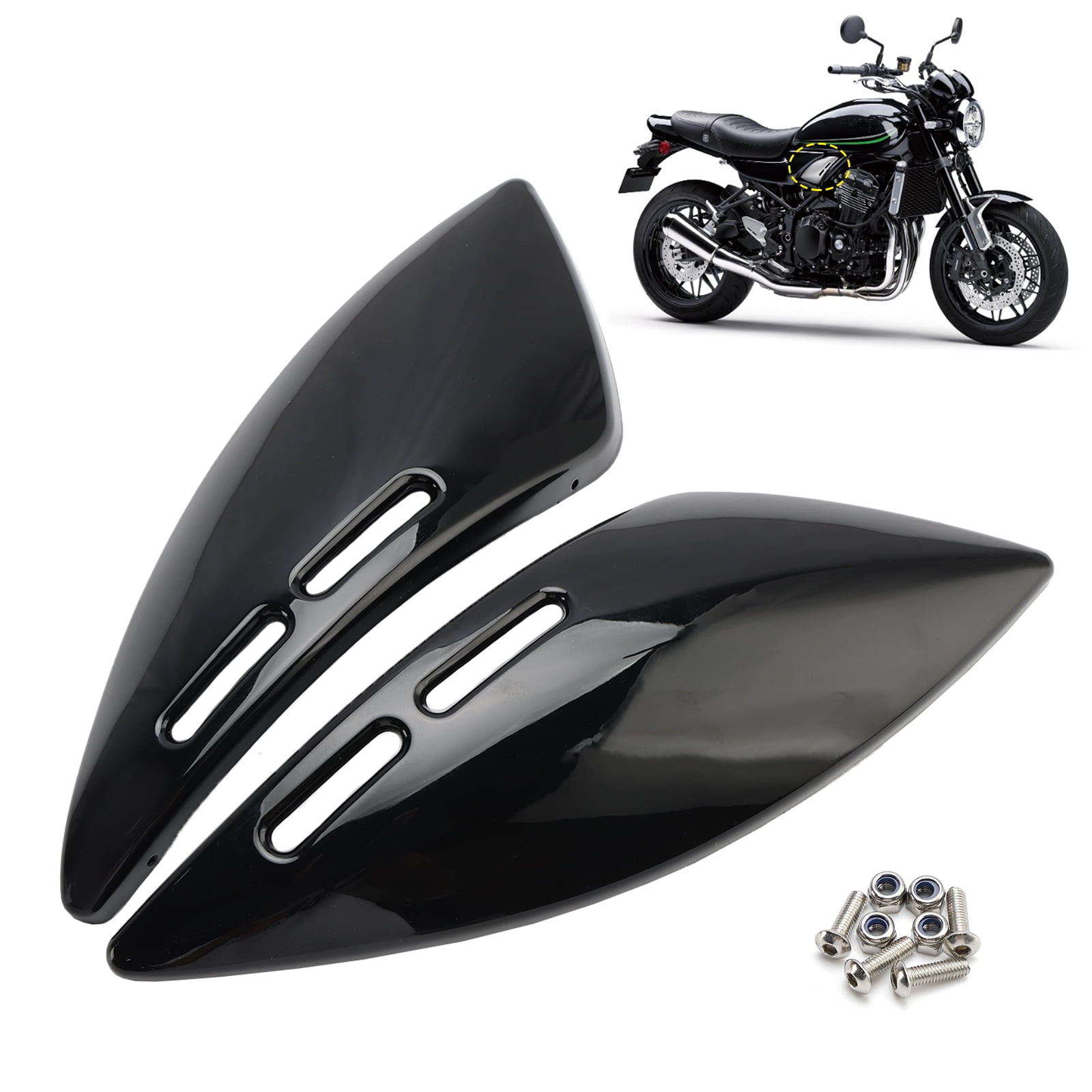 Gas Tank Side Cover Panel Fairing Cowl For Kawasaki Z900RS 2018-2024 ...