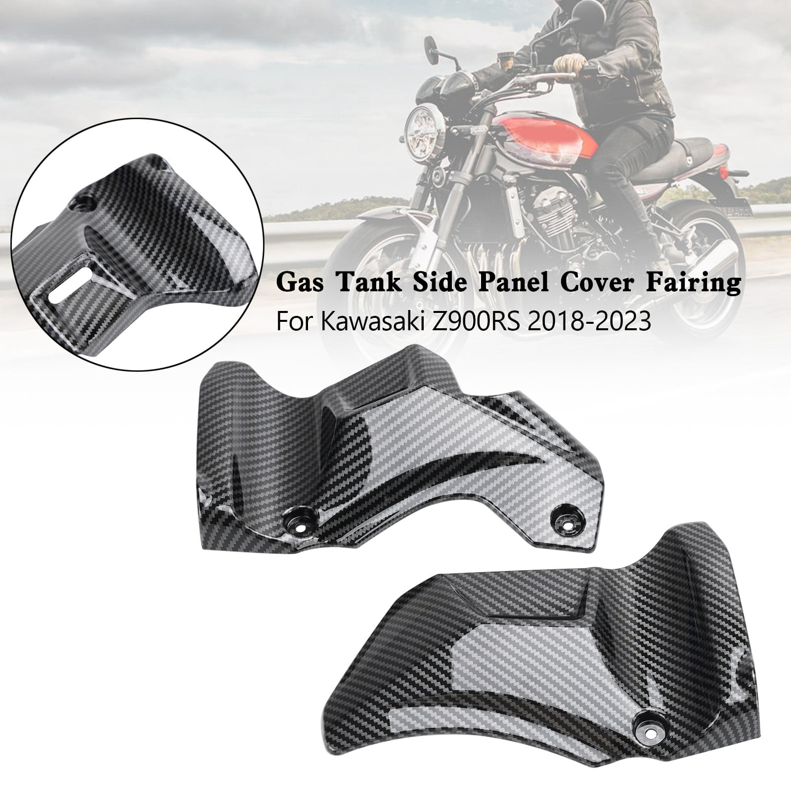 Gas Tank Side Trim Cover Panel Fairing Cowl For Kawasaki Z900RS 2018 ...