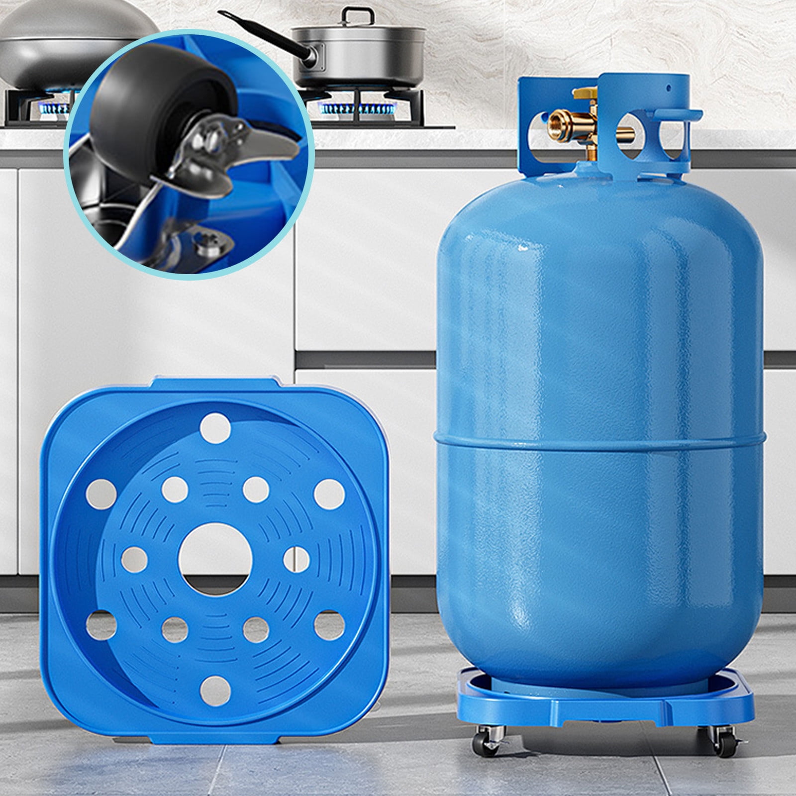 Gas Tank Tray Movable Propane Cylinder Base Propane Tank Wheel Tray Gas ...