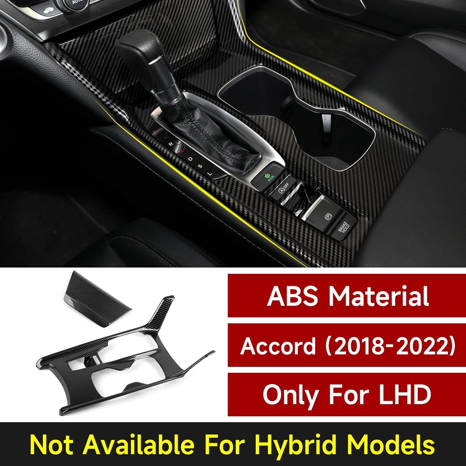 Gas Version Gear Shift Panel Decals for Honda Accord 2018 2019 2020 ...