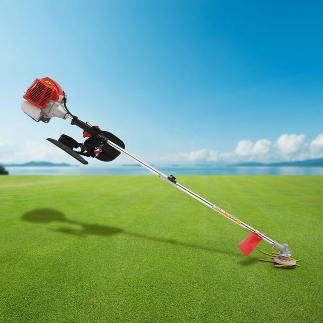 Gas Weed Eater Wacker Trimmer Lawn Edger Cutter 2-Stroke Engine Red ...