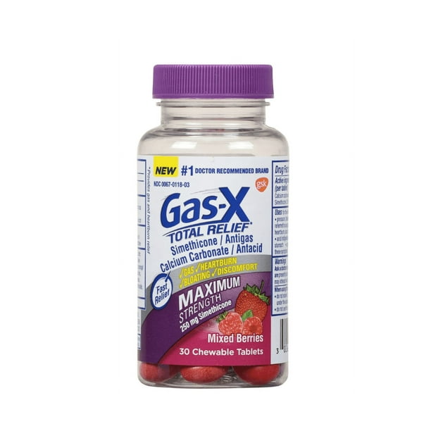 Gas X Total Relief Chewable Tablets 30ct Walmart Business Supplies