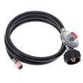 GasOne Propane Regulator with 5 Feet Hose for Fire Pit, Grill, Heater ...
