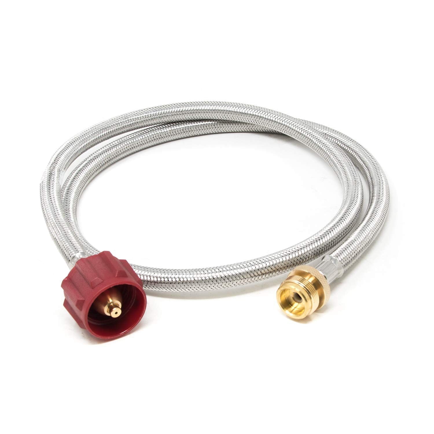 GasOne 50143 1 lb to 20 lb Braided Stainless Steel Propane Adapter Gas ...