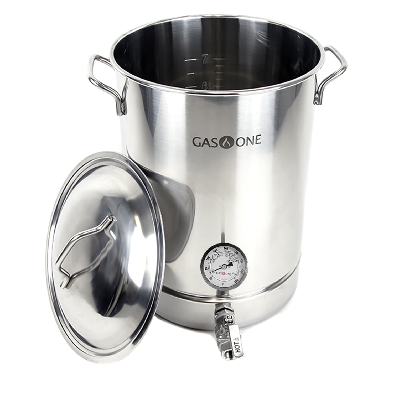 Gas One, Brew Pot, 8 Gallon Stainless Steel, 32 Quart TRI PLY - Walmart.com