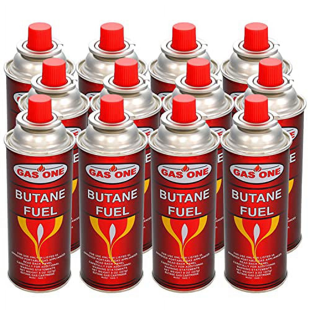 GasOne Butane Fuel Canister, 12 Pack, Refill Cartridge - Walmart.com
