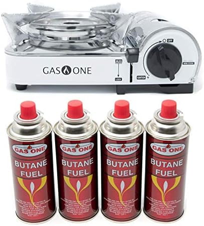 GasOne Emergency Gear Camping Mini Butane Portable Gas Stove with ...