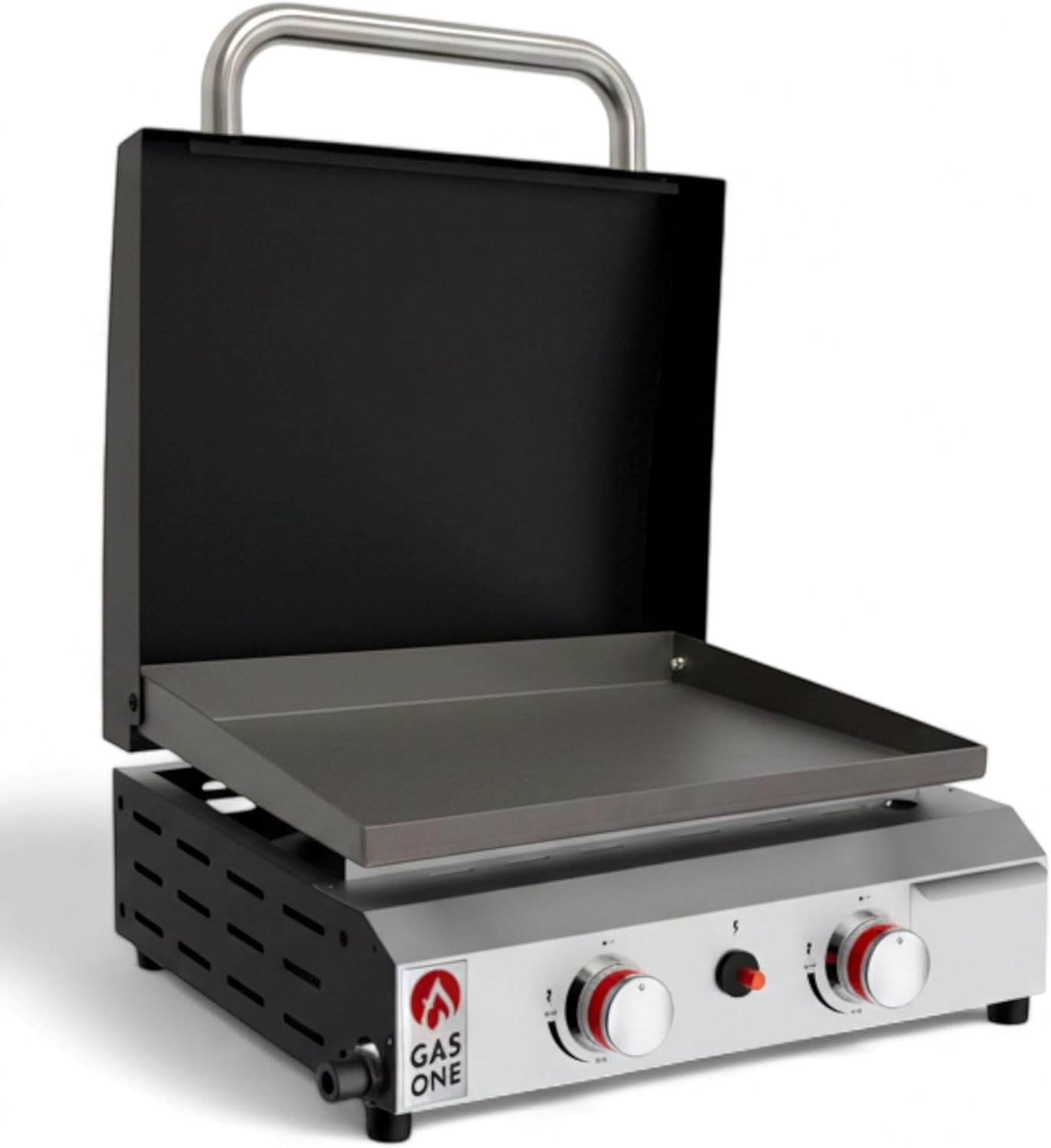 GasOne Flat Top Gas Grill with Lid – Auto Ignition Propane Premium ...