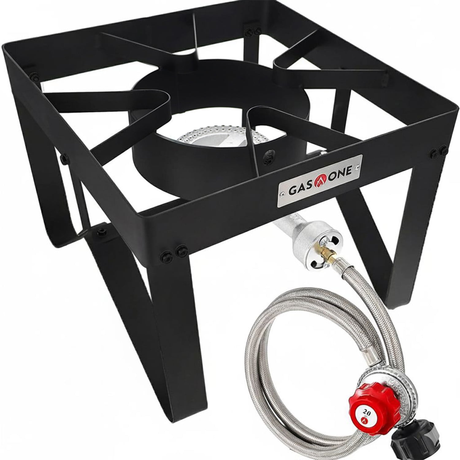 Gas One, Propane Outdoor Stove, B-5200K, High Pressure Braided Hose ...