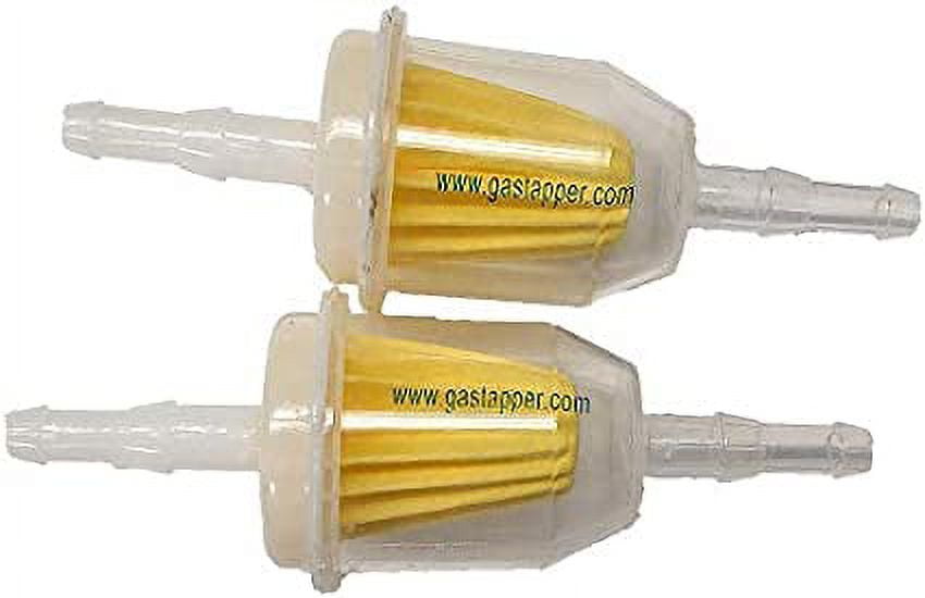 GasTapper Universal Fuel Filter Barbed 2 Pack (clear for 1/4-Inch, 5/16 ...
