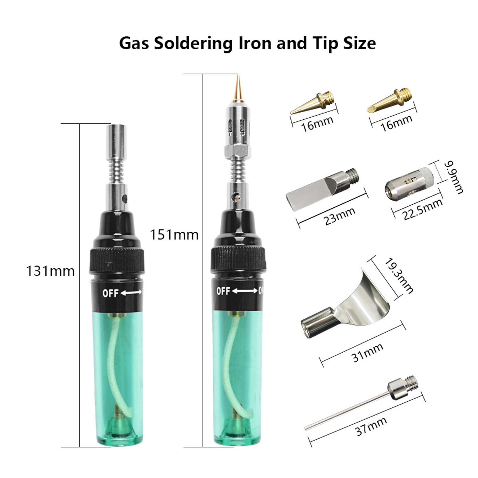 Gases Soldering Iron,Pen Type Iron Adjustable Iron T-100 Portable Pen ...