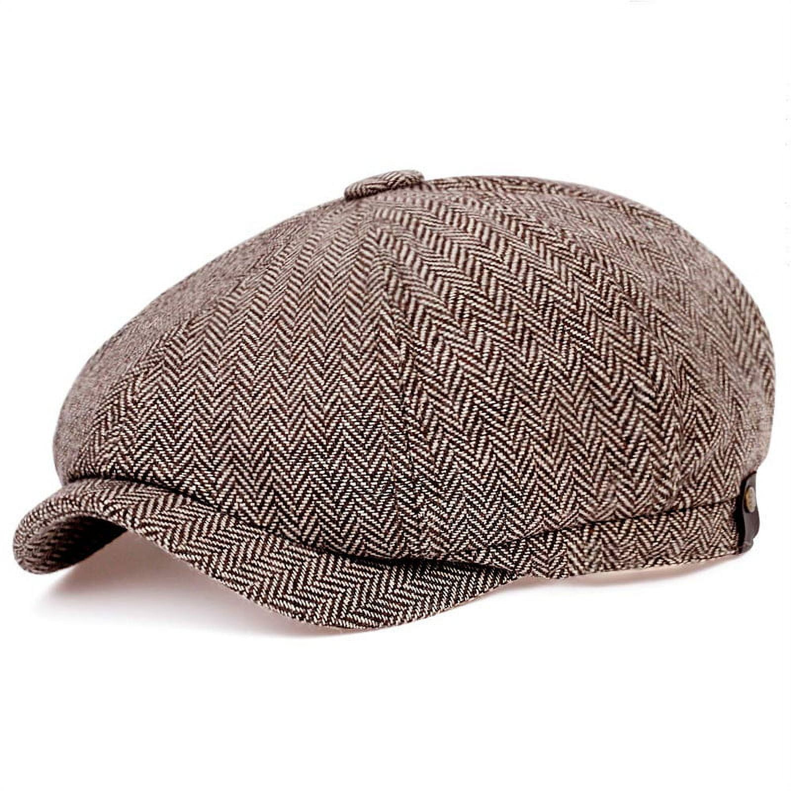 Gash Hao Newsboy Hats for Men Flat Cap Lvy Gatsby Cap for Men Golf ...