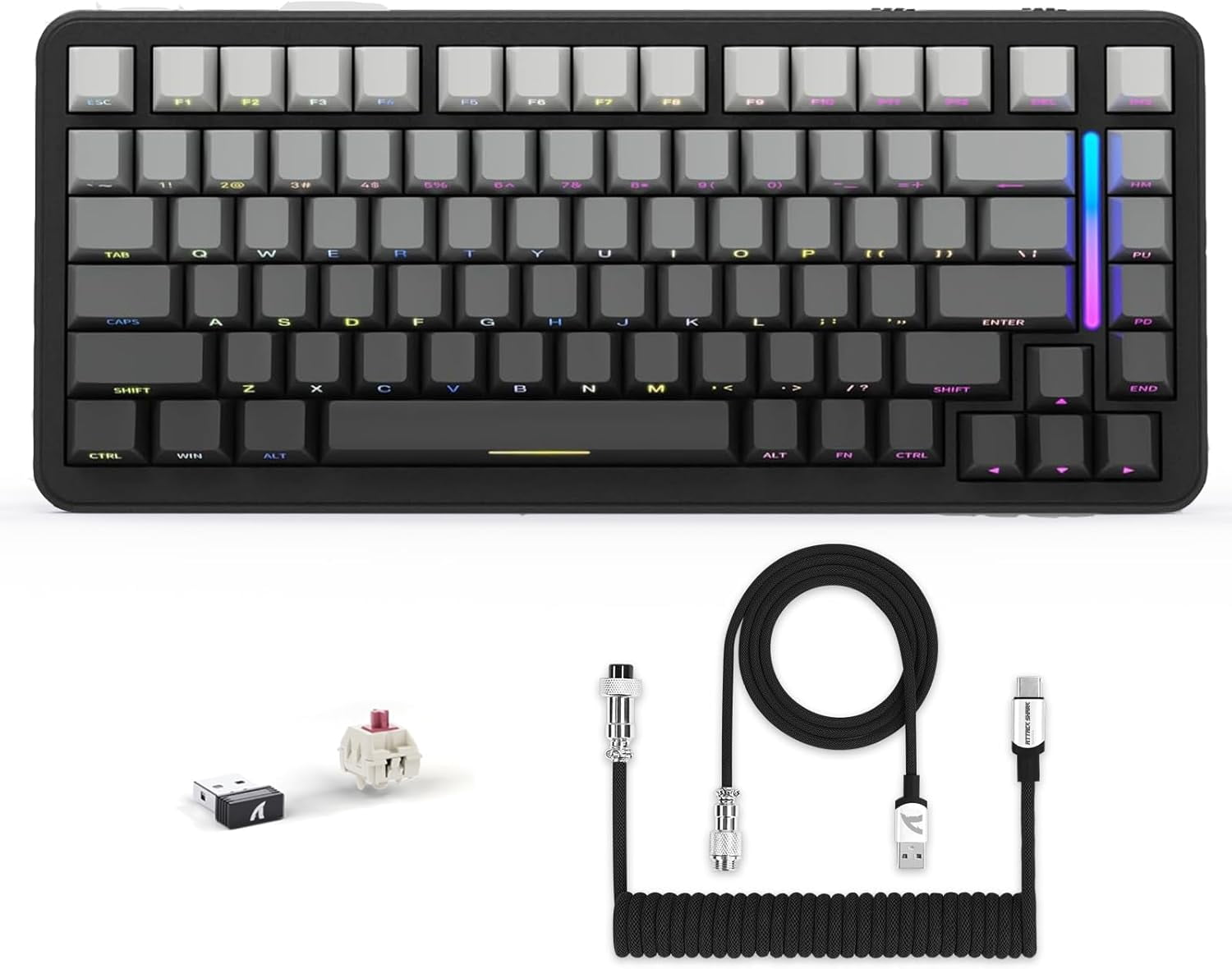 Gasket Mount Mechanical Keyboard】ATTACK SHARK M86 keyboard adopts ...