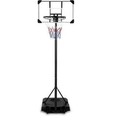 "NEDYO 44"" Portable Basketball Hoop with 5.25-10ft Adjustable Height ...