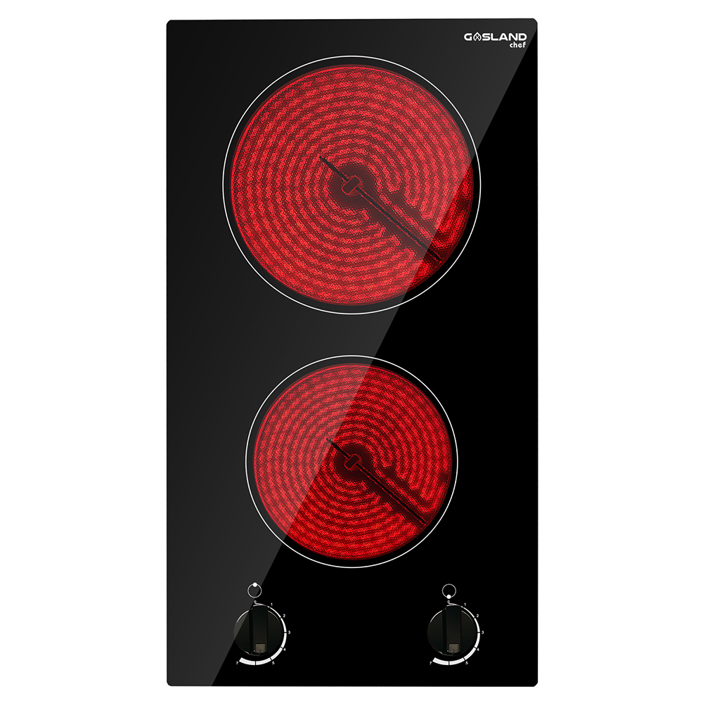 Gasland Chef 2 Burner 12" Electric Ceramic Stove Top,Mechanical Knob ...