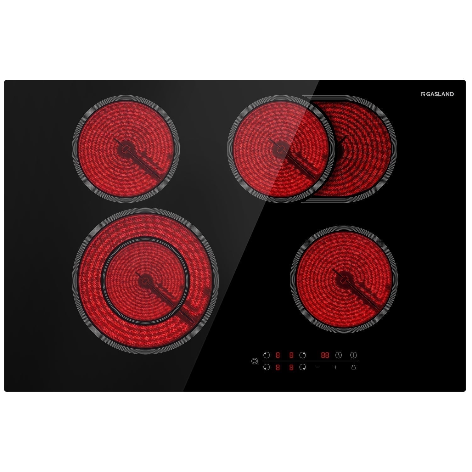"Gasland Chef 30"" Built-in Electric Cooktop, 4 Burners, Ceramic Glass ...