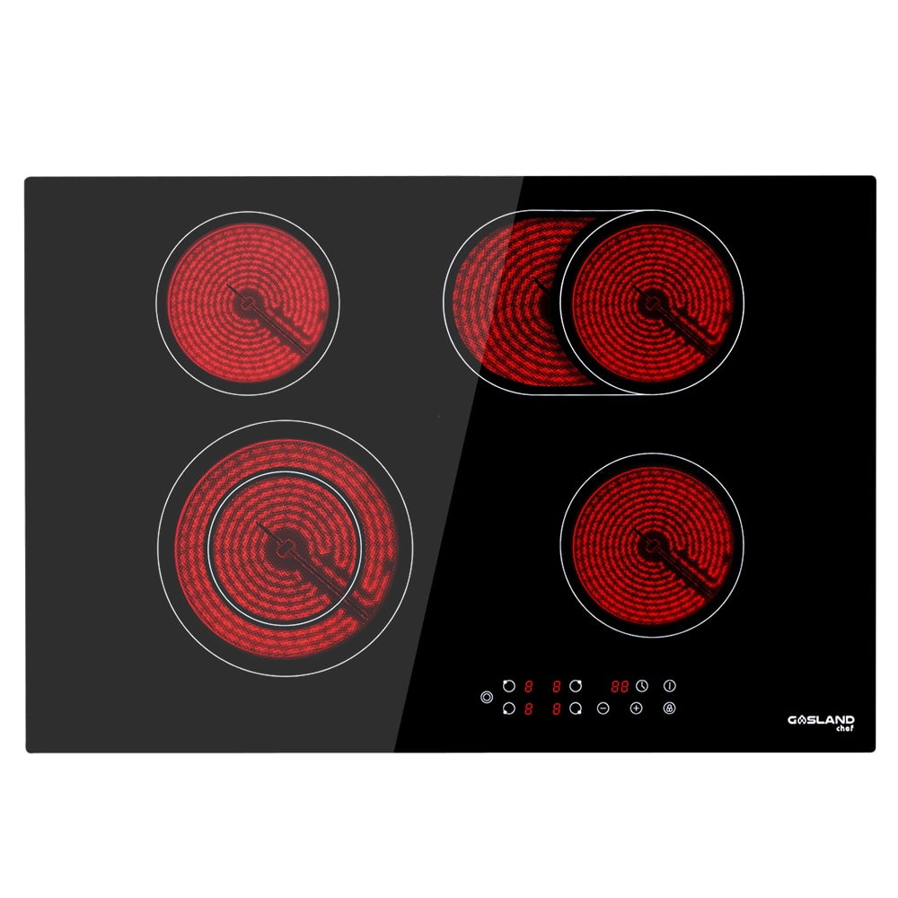 Gasland Chef 30" Built-in Electric Cooktop, 4 Burners Ceramic Glass ...
