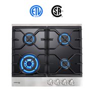 Magic Chef 24" Gas Cooktop with 4 Burners, Stainless Steel - Walmart.com