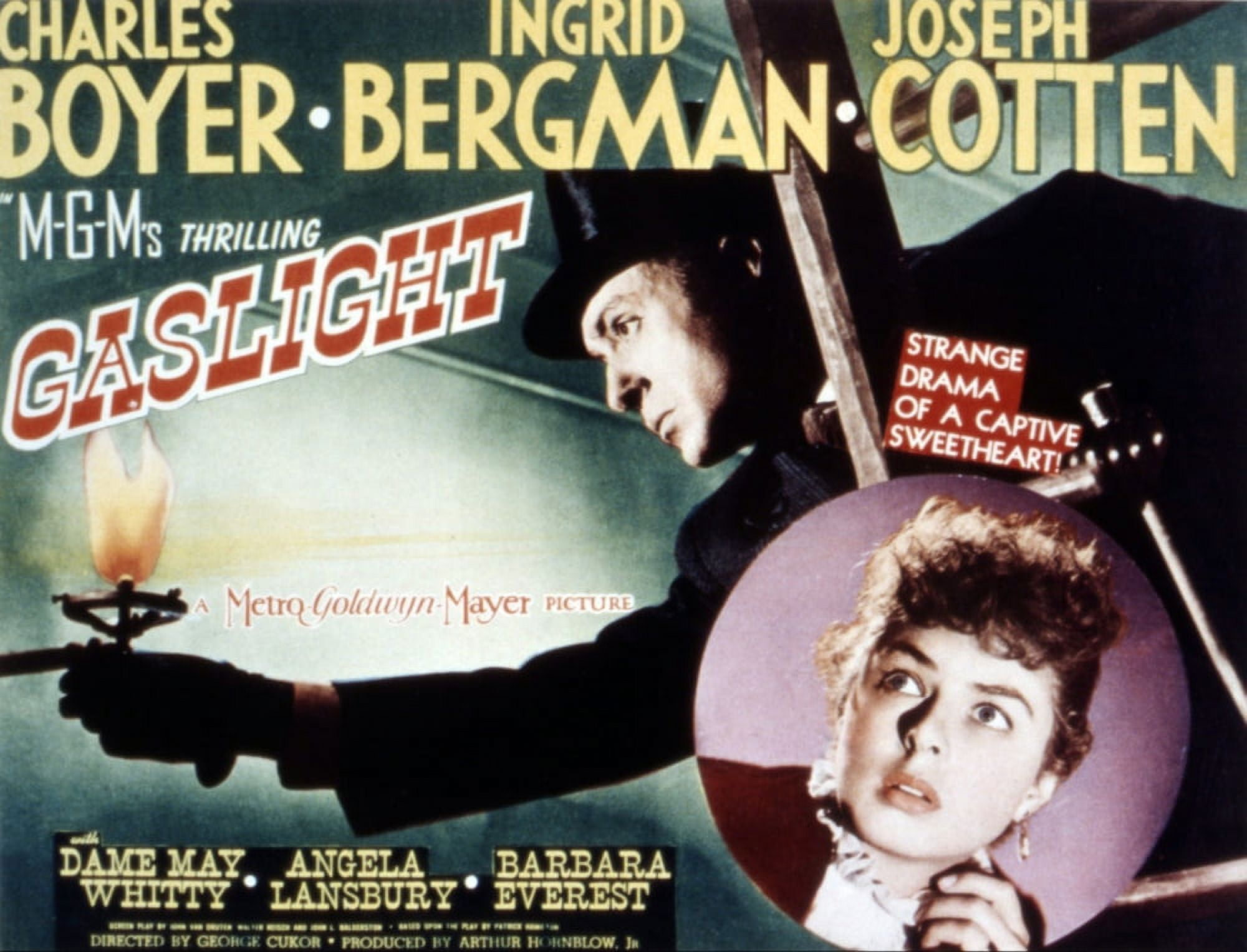 Gaslight Charles Boyer Ingrid Bergman 1944. Movie Poster Masterprint (28 x 22) - Walmart.com