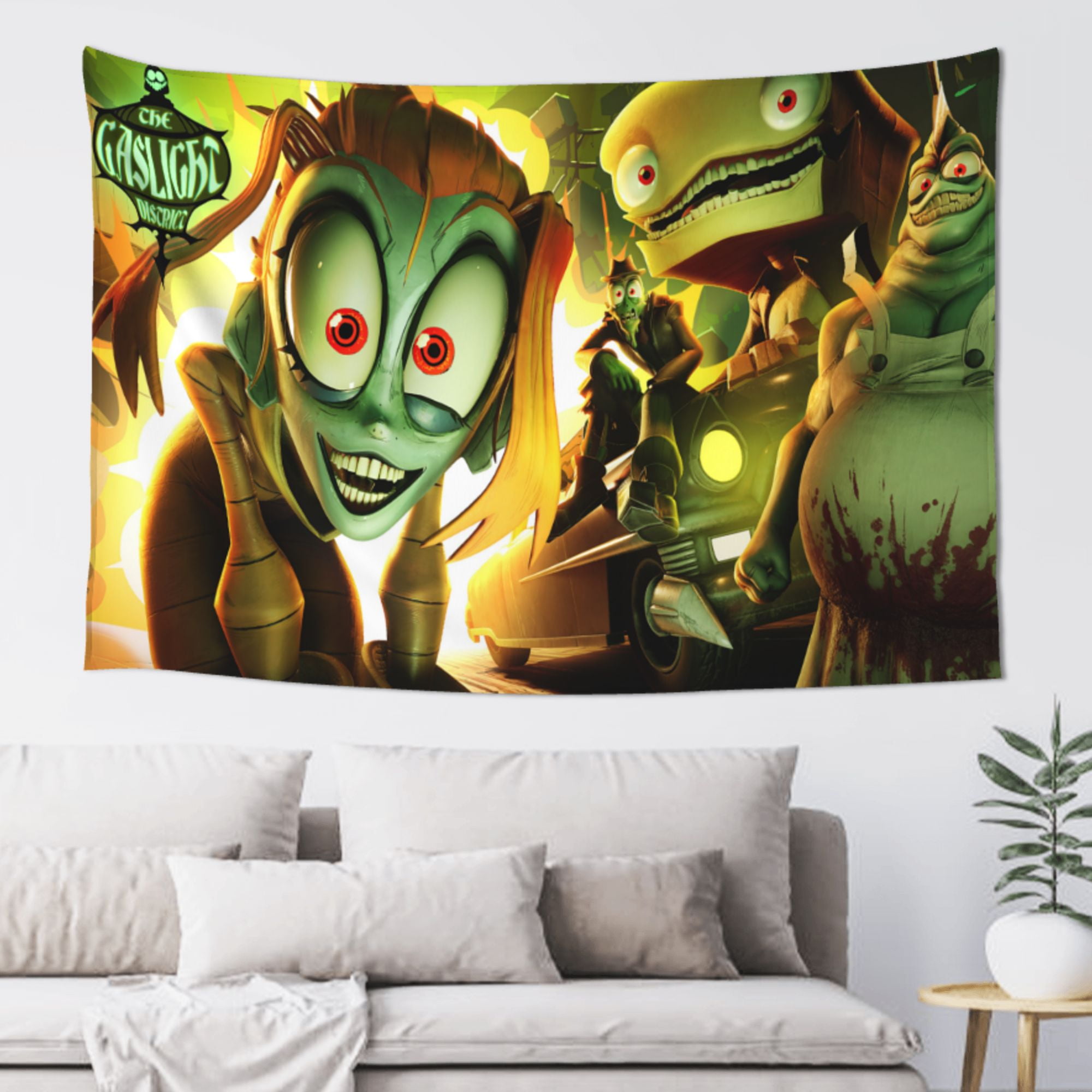 Gaslight District Tapestry 60 X 40 inch Decor Wall Hanging Art ...