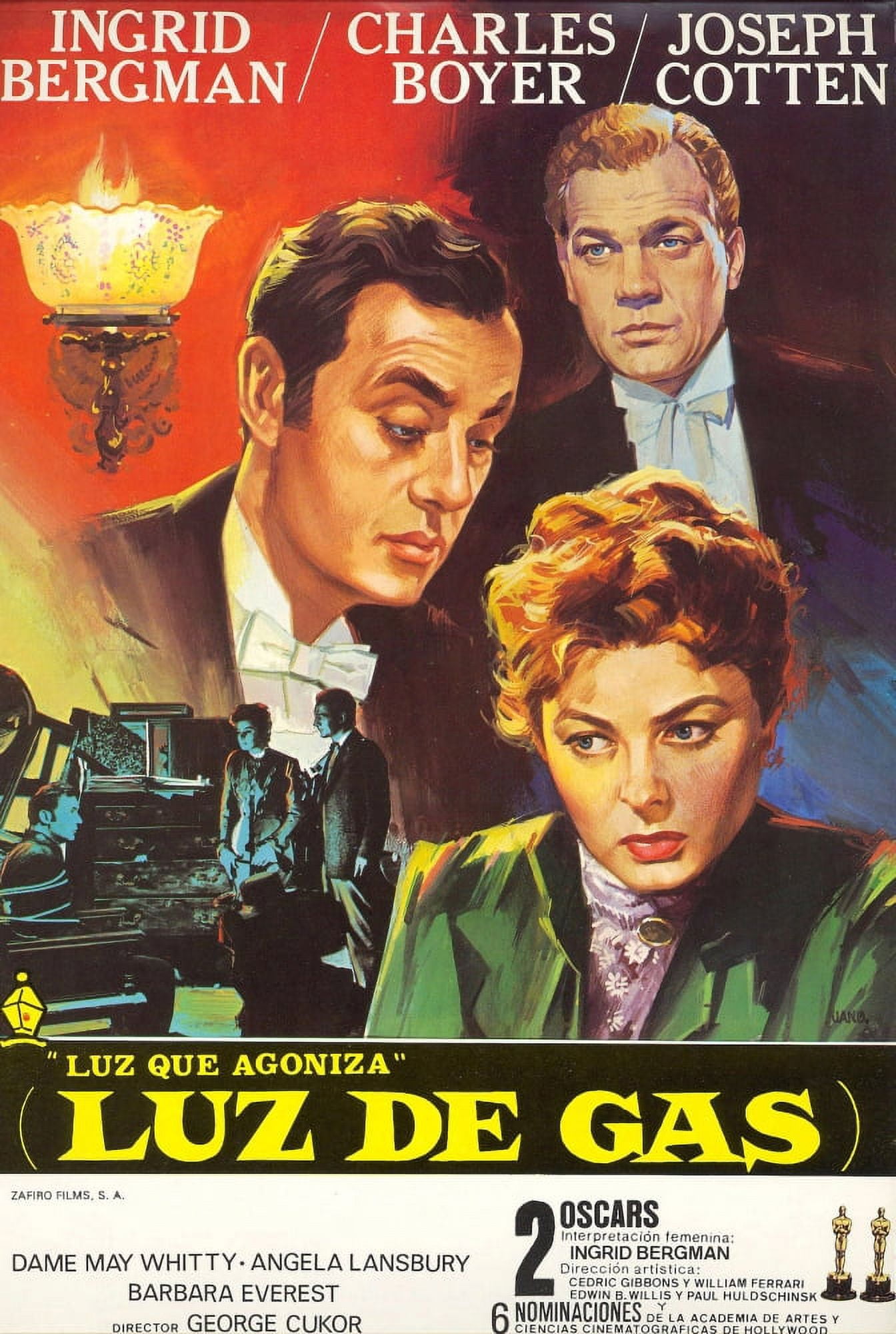 Gaslight Top To Bottom: Joseph Cotten Charles Boyer Ingrid Bergman 1944 ...