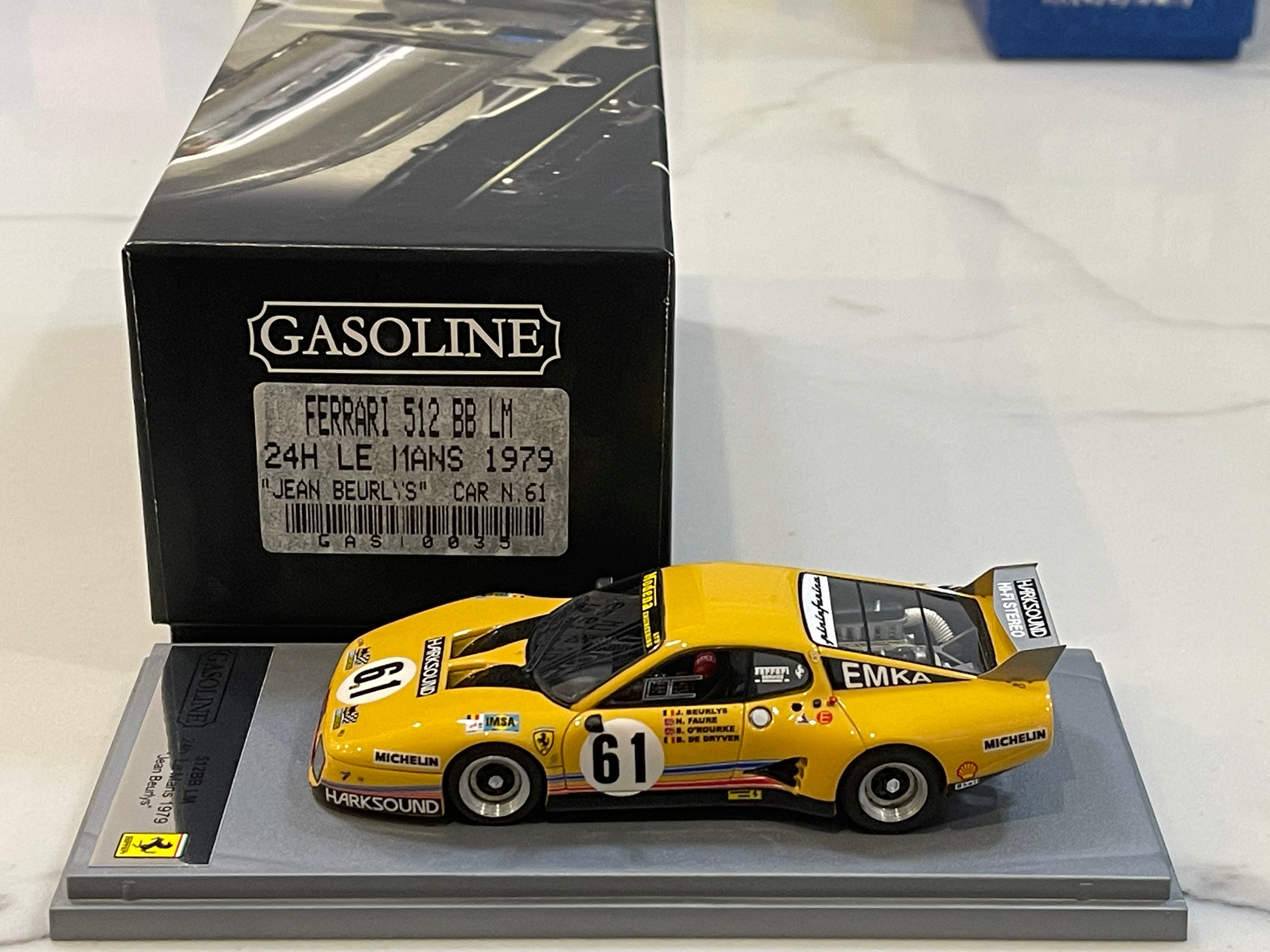 Gasoline 1/43 Ferrari 512 BBLM 24 Hours Le Mans 1979 Yellow No. 61 ...