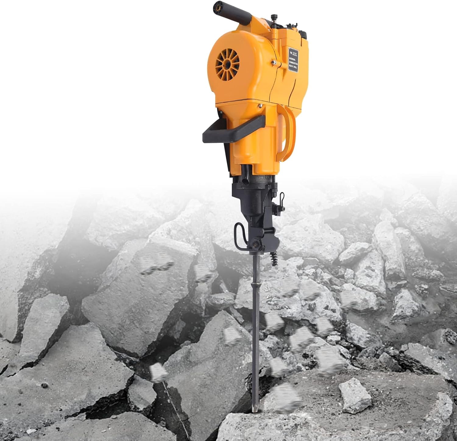 Gasoline Demolition Jack Hammer, 2-stroke Gasoline Concrete Breaker ...
