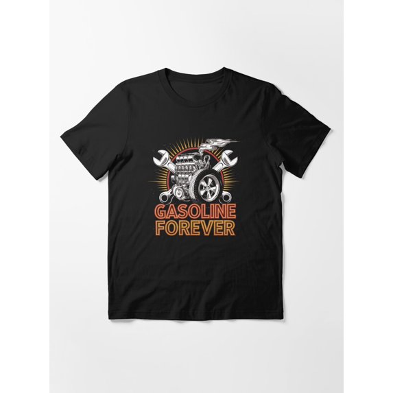 Gasoline Forever Garage Lover Car Passion Simple Design Unisex T-Shirt ...