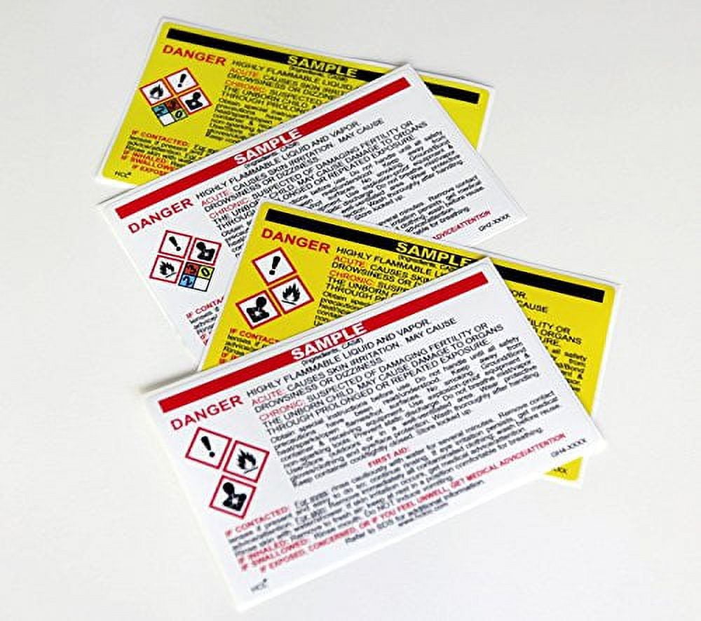Gasoline GHS Label - 3" x 5" (Pack of 25) - Walmart.com