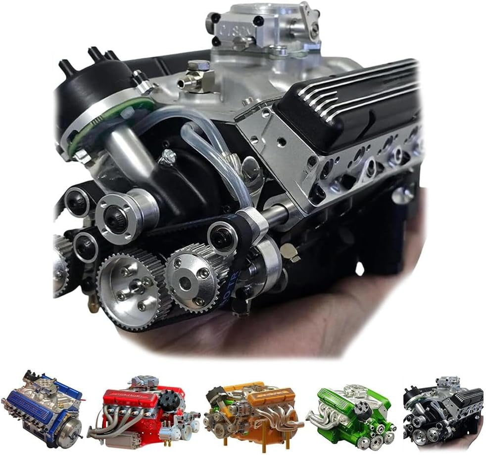 Gasoline Ohv V8 Small-Block Engine Model Kits 4-Stroke 44cc Water ...