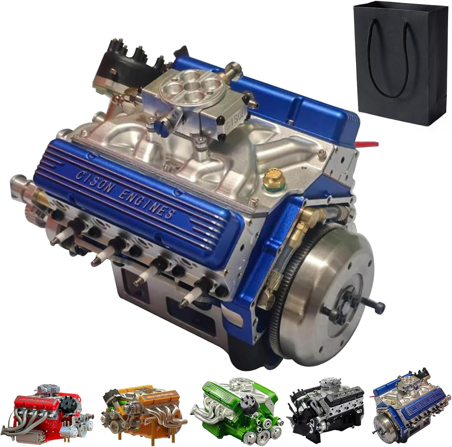 Gasoline Ohv V8 Small-Block Engine Model Kits, Cison V8 Engine Kit Gas ...