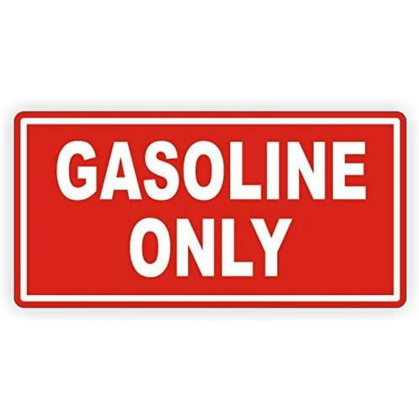 Gasoline Only Vinyl Decal | Sticker | Label Fuel Gas Door Label ...