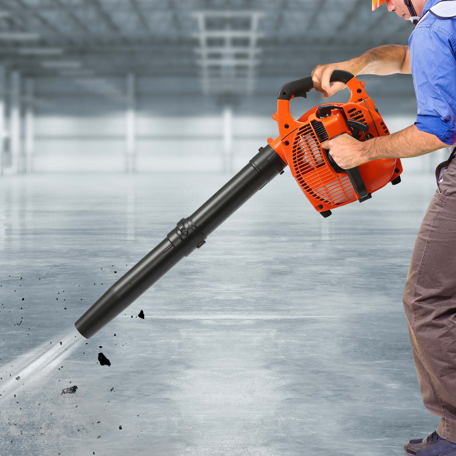 Gasoline-Powered Handheld Sweeping Broom, High-Speed 7000 rpm Blower ...