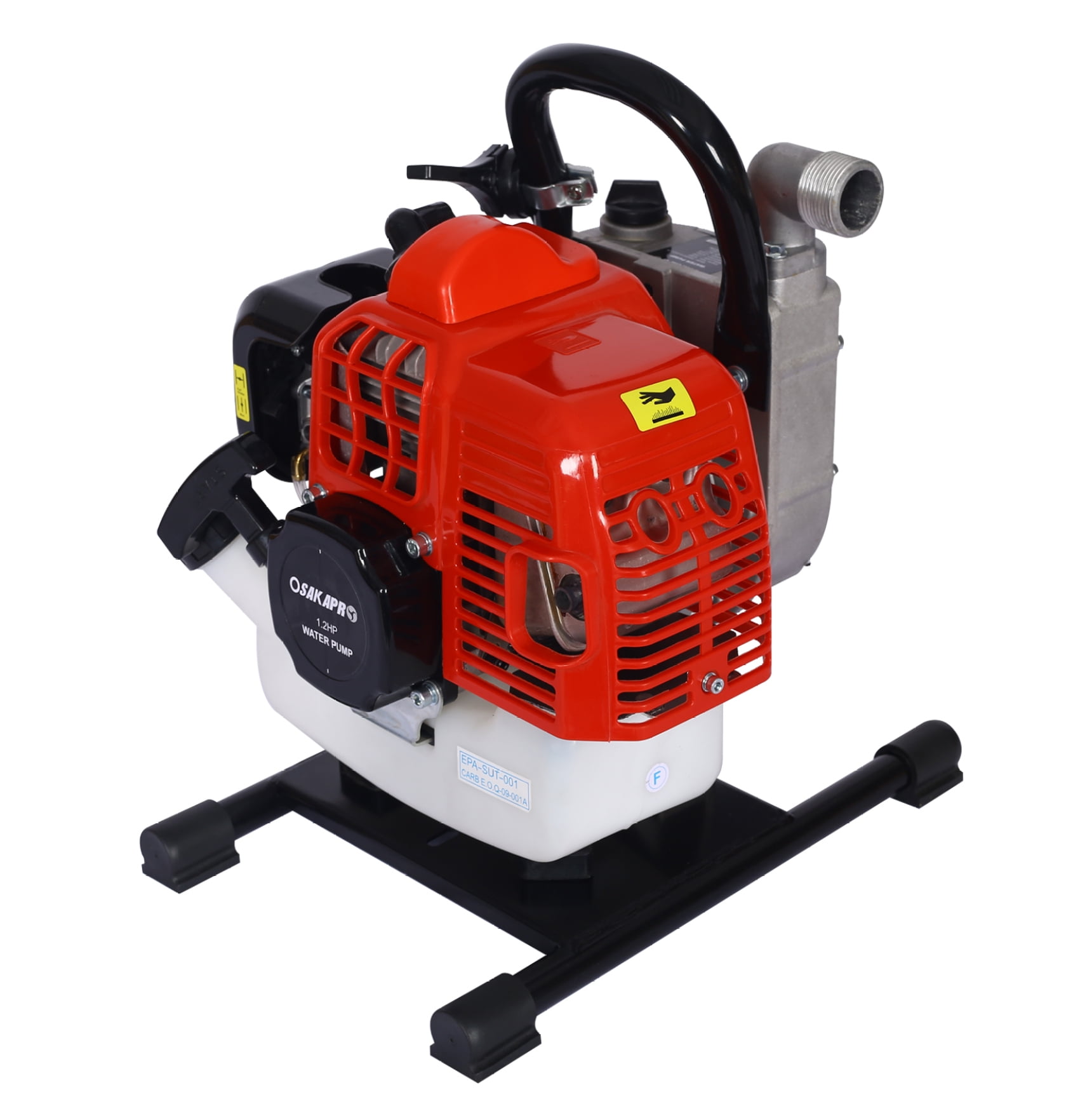 Gasoline Water Pump 33cc 1.2HP - Portable 2-Stroke Gas Powered Water ...