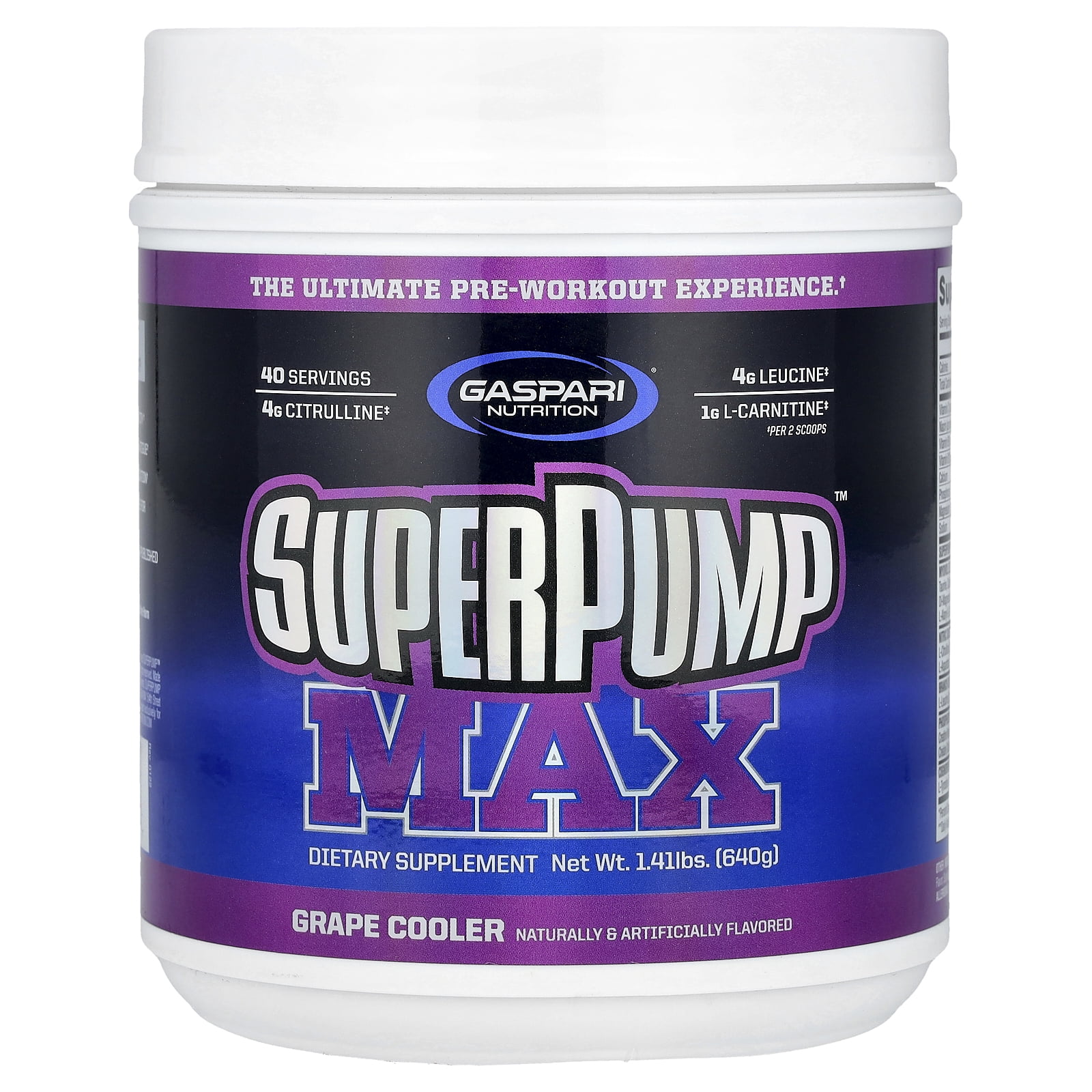 Gaspari Nutrition Superpump Max, Pre Workout Energy Powder, Lean Mass ...