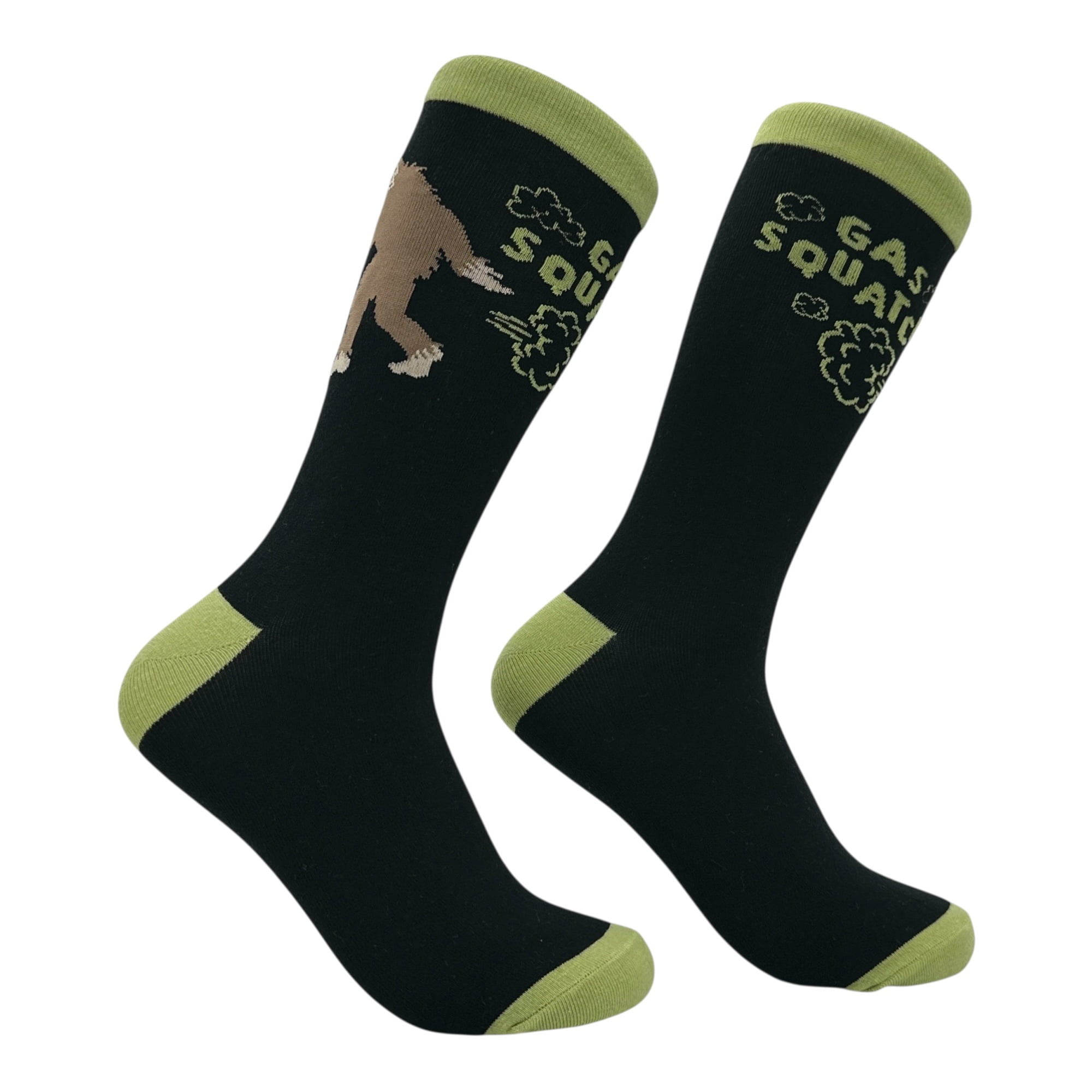 Gassquatch Socks Funny Sarcastic Farting Bigfoot Graphic Novelty ...