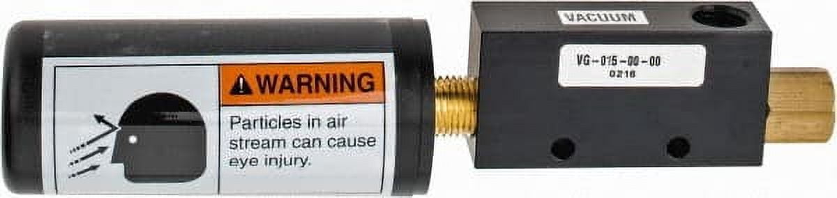 Gast 2.2 CFM Single Stage Vacuum Generator, 1/4 FTP Vacuum Port ...