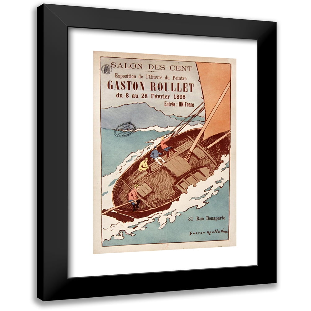 Gaston Roullet 11x14 Black Modern Framed Museum Art Print Titled ...