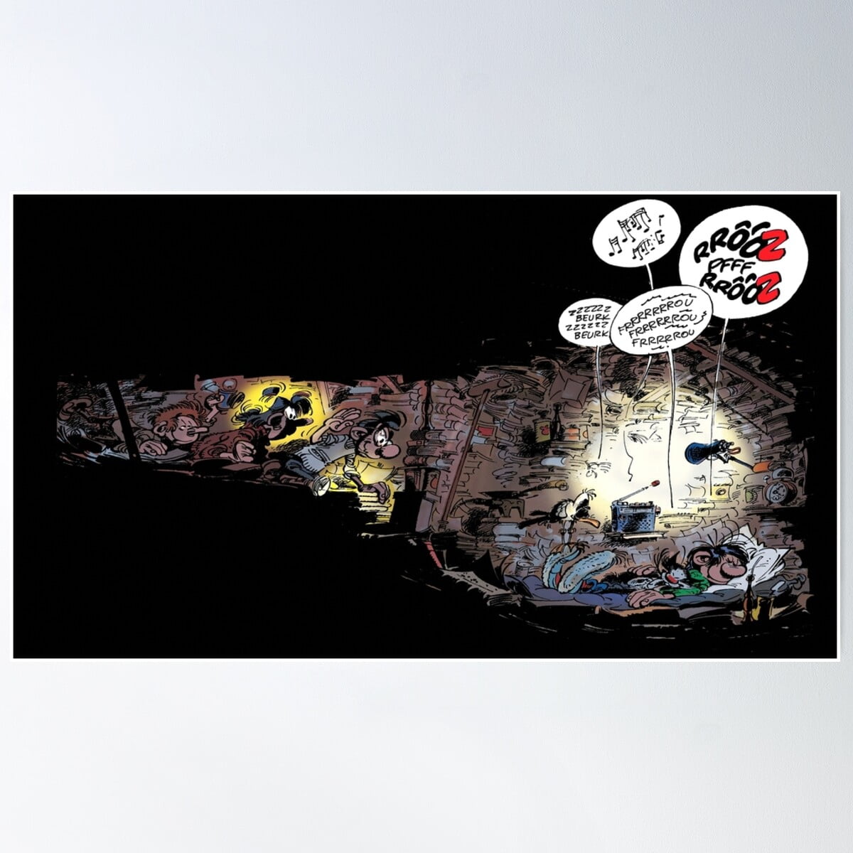 Gaston'S Nest Poster Wall Art, Modern Wall Decor For Living Room ...