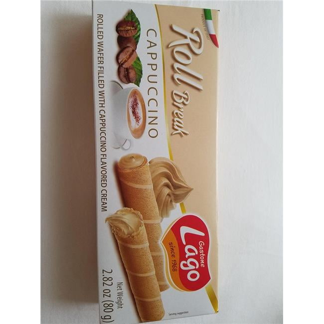 Lago Roll Cappuccino Filled Wafer - Walmart.com