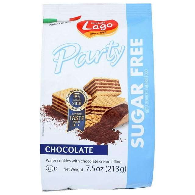 Gastone Lago Party Wafers AIF4 Cookies 7.5 oz, 213 g (Chocolate Sugar ...