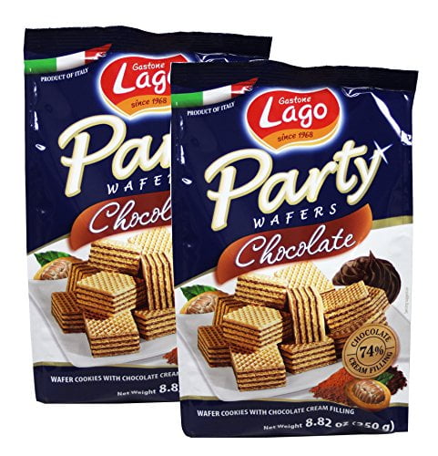 Gastone Lago Party Wafers XEF1 Chocolate Cream Filling 8.82 oz, 250g ...