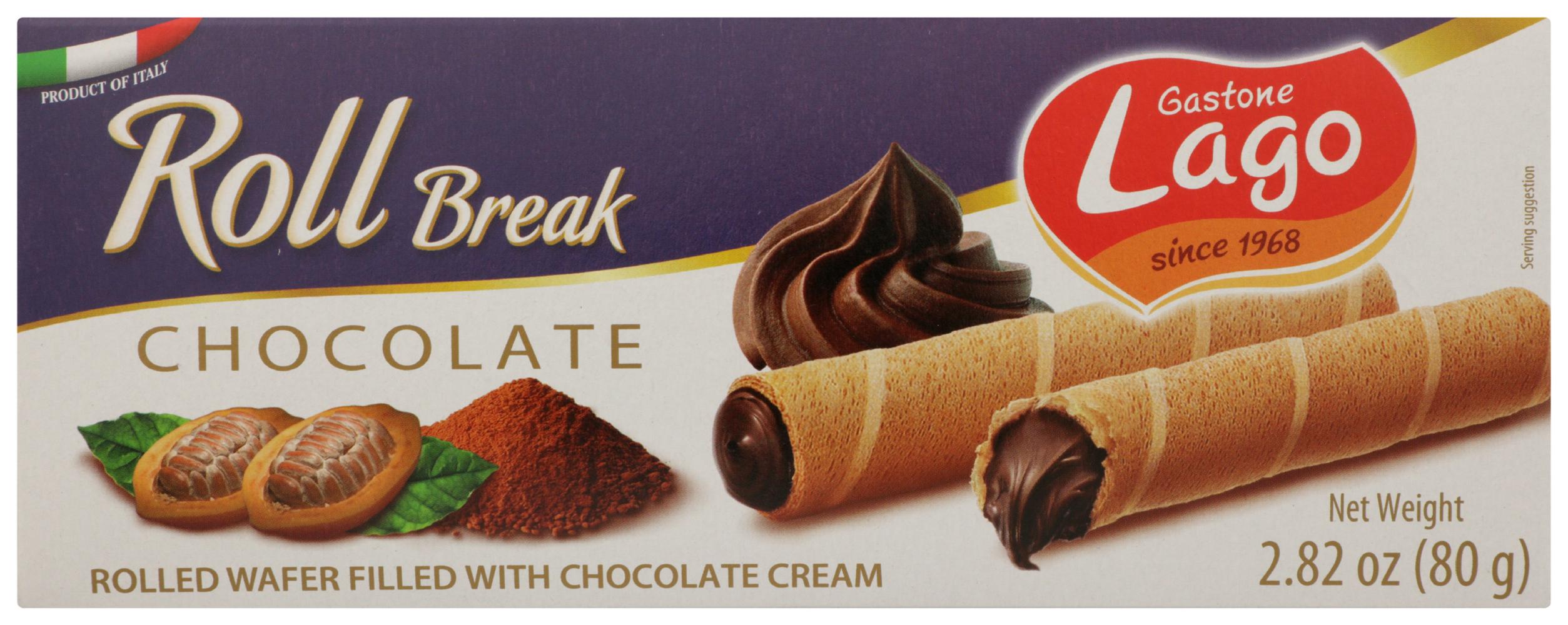 Gastone Lago Roll Break Chocolate 2.82 oz PK 12 - Walmart.com