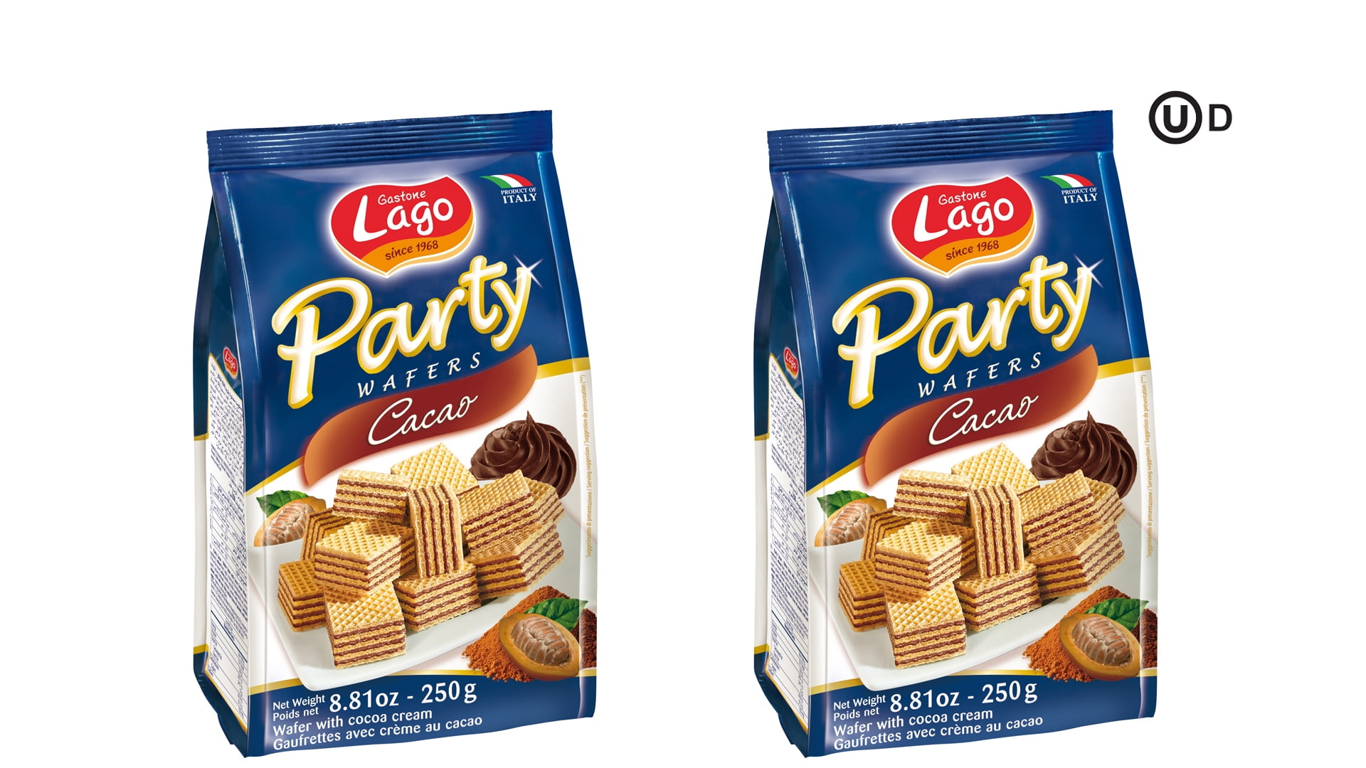 Gastone Largo Party Wafers Chocolate & Milk 7.76 oz, OU Kosher Dairy, 2 ...