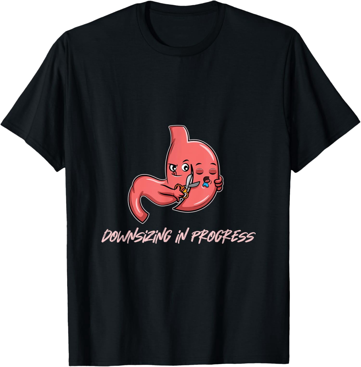 Gastric Sleeve Surgery Awareness Downsizing in Progress T-Shirt ...