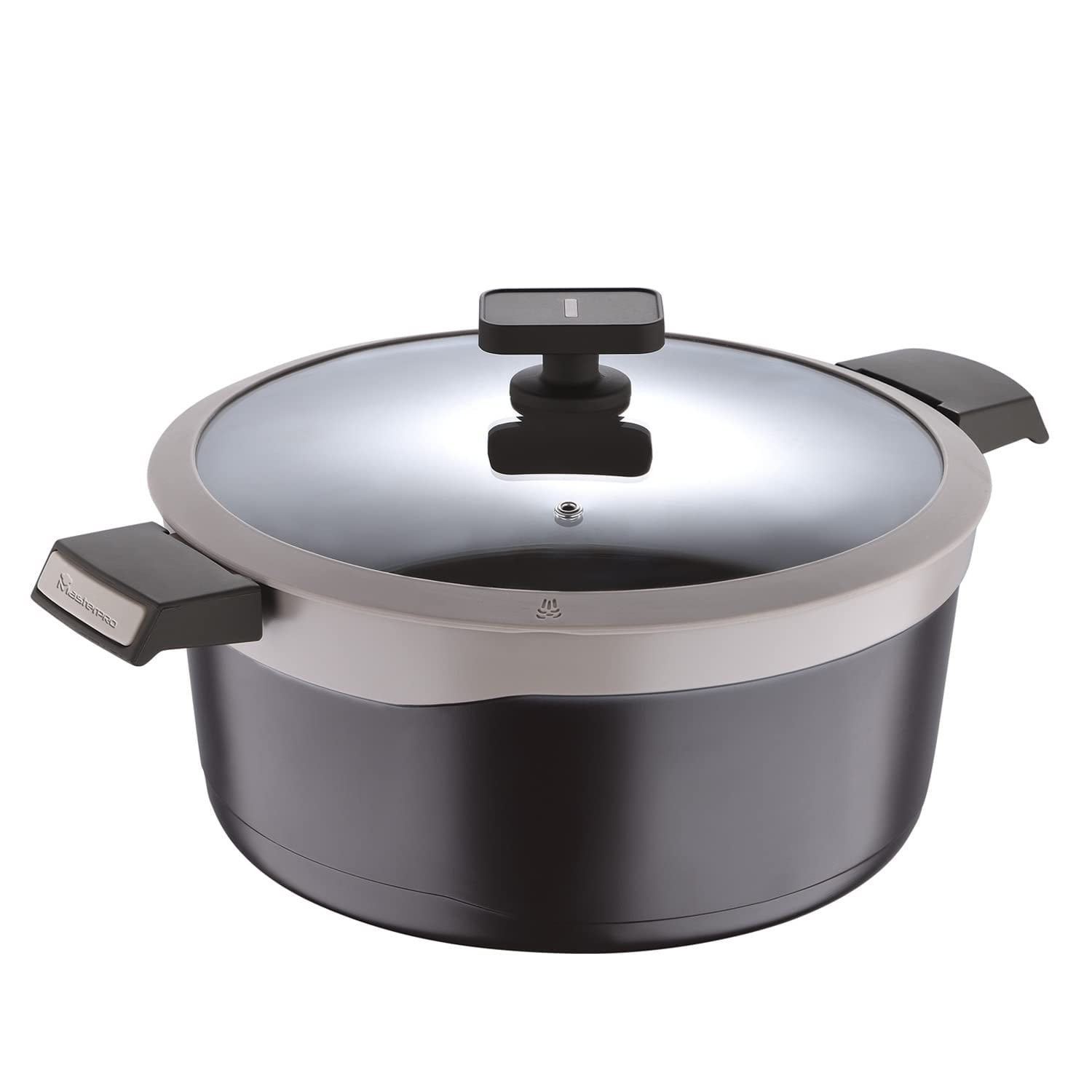 Gastro Non Stick Brown Cooking Casserole Or Briyani Pot Or Handi With ...
