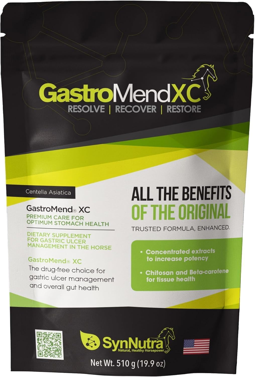 GastroMend XC, 100% Natural Equine Stomach Health for Horses, Promotes ...